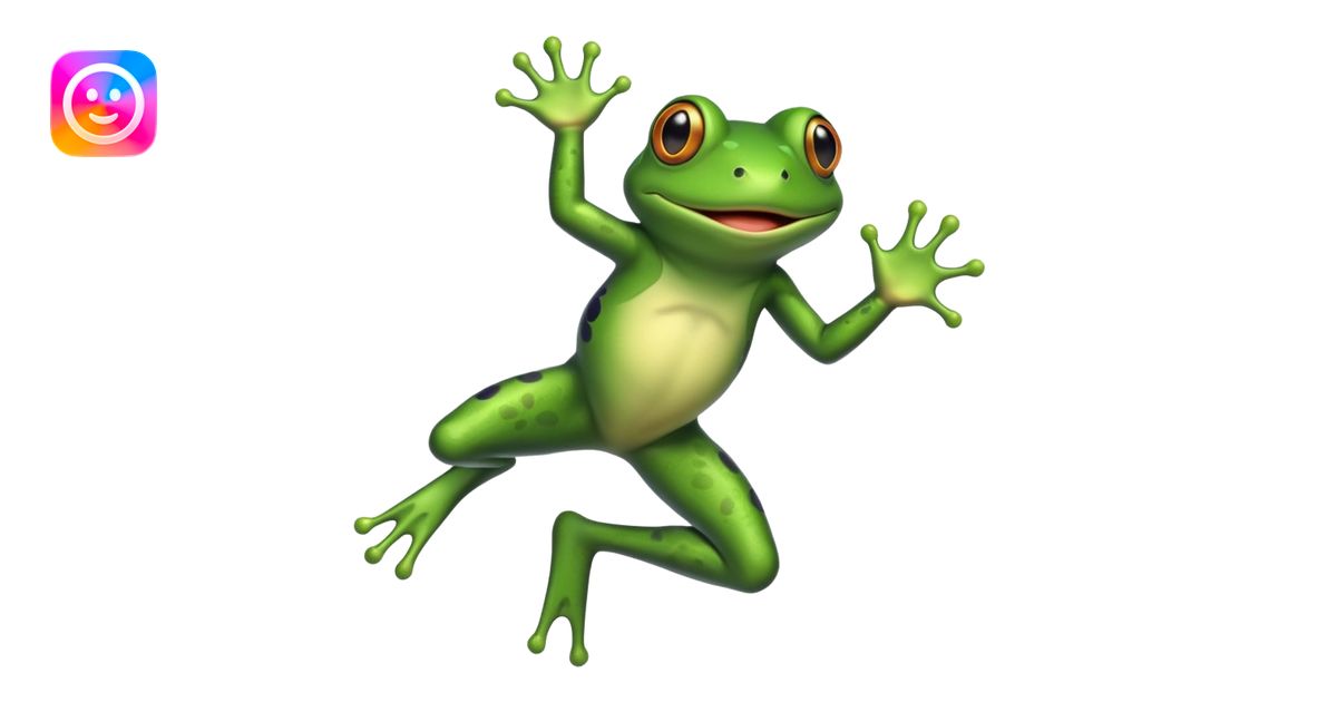 frog jumping emoji | AI Emoji Generator