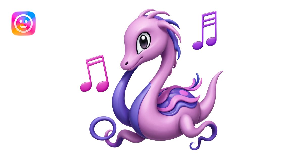 Meloetta-Goodra-Pokémon-Fakémon-fusion-creature emoji | AI Emoji Generator