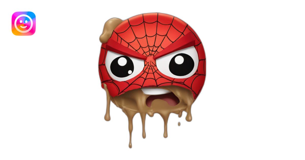 Spider-Man poops emoji | AI Emoji Generator