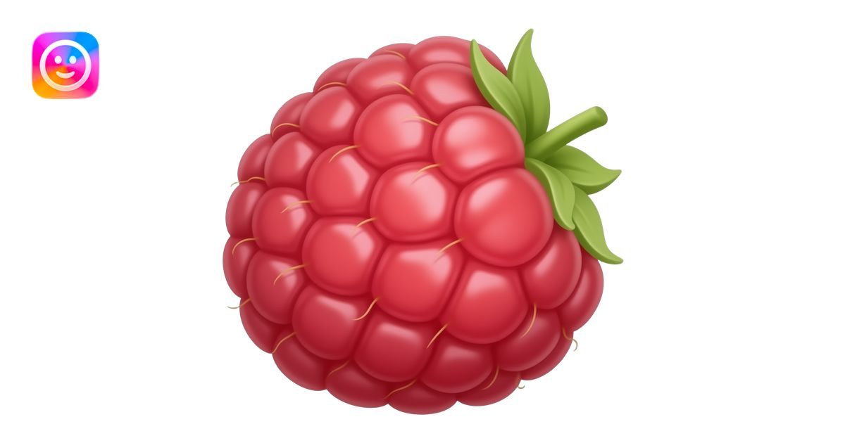 a raspberry emoji | AI Emoji Generator