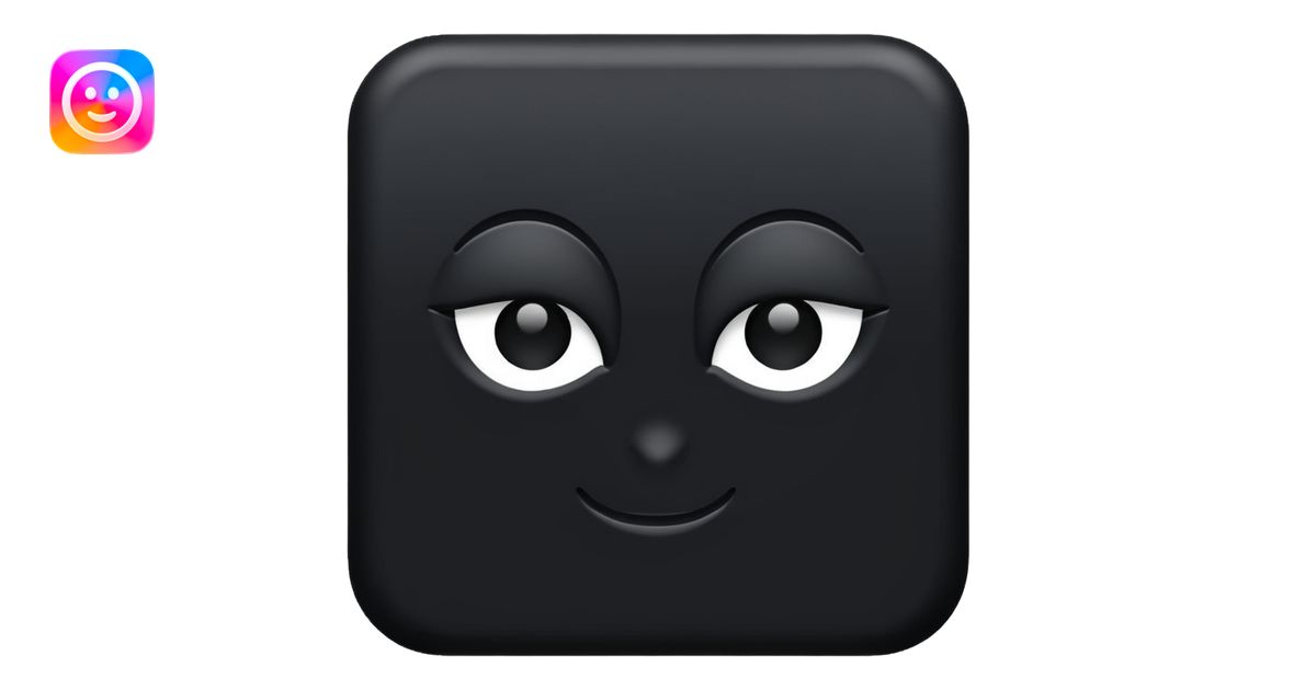 Black notion logo emoji | AI Emoji Generator