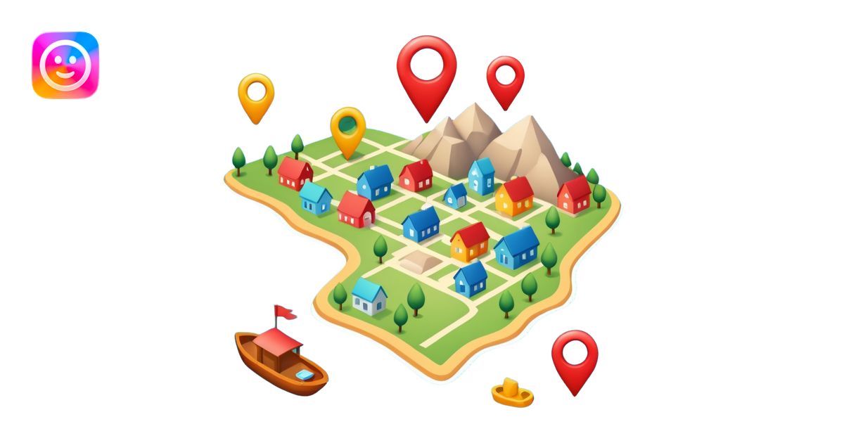 ubicacion en el mapa emoji | AI Emoji Generator