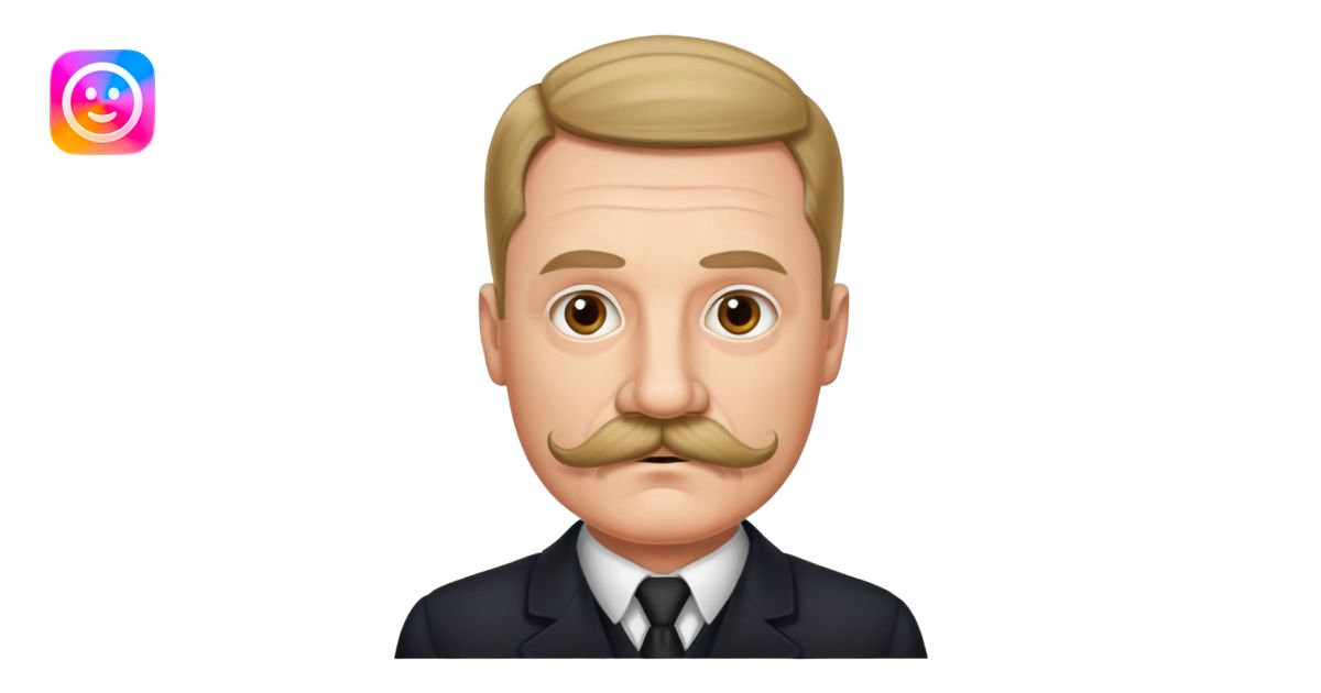 Adolf mustache emoji emoji | AI Emoji Generator