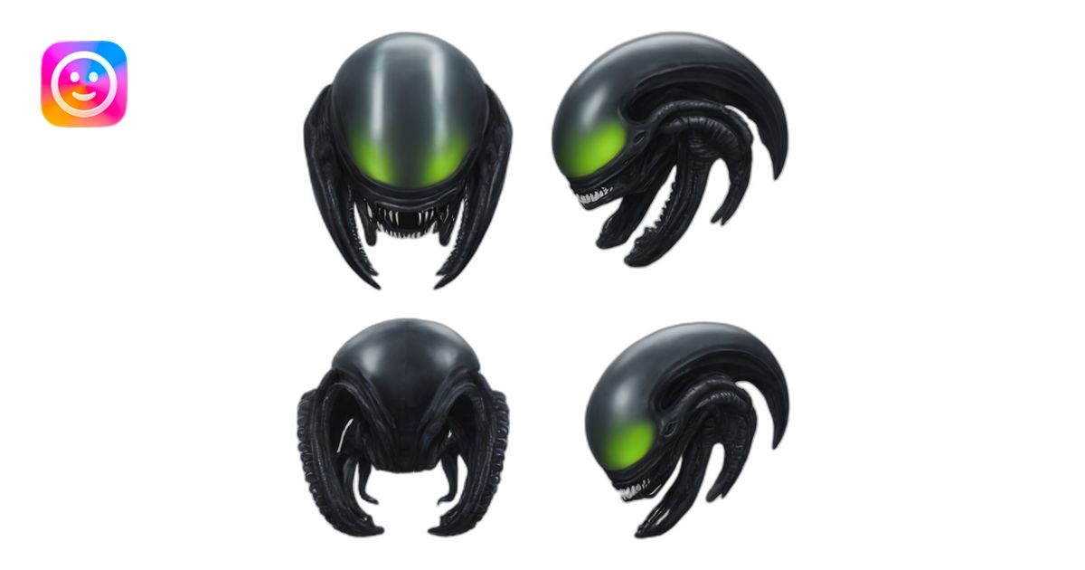 xenomorph-alien emoji | AI Emoji Generator