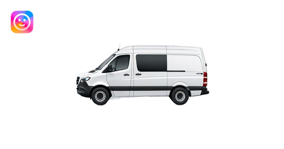 mercedes sprinter panel van white emoji | AI Emoji Generator