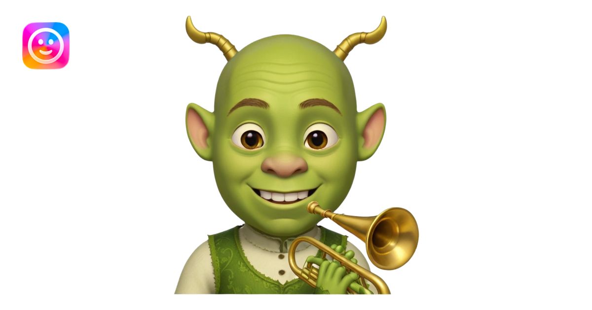 shrek sans cheveux et deux petites oreilles en forme de trompettes une ...