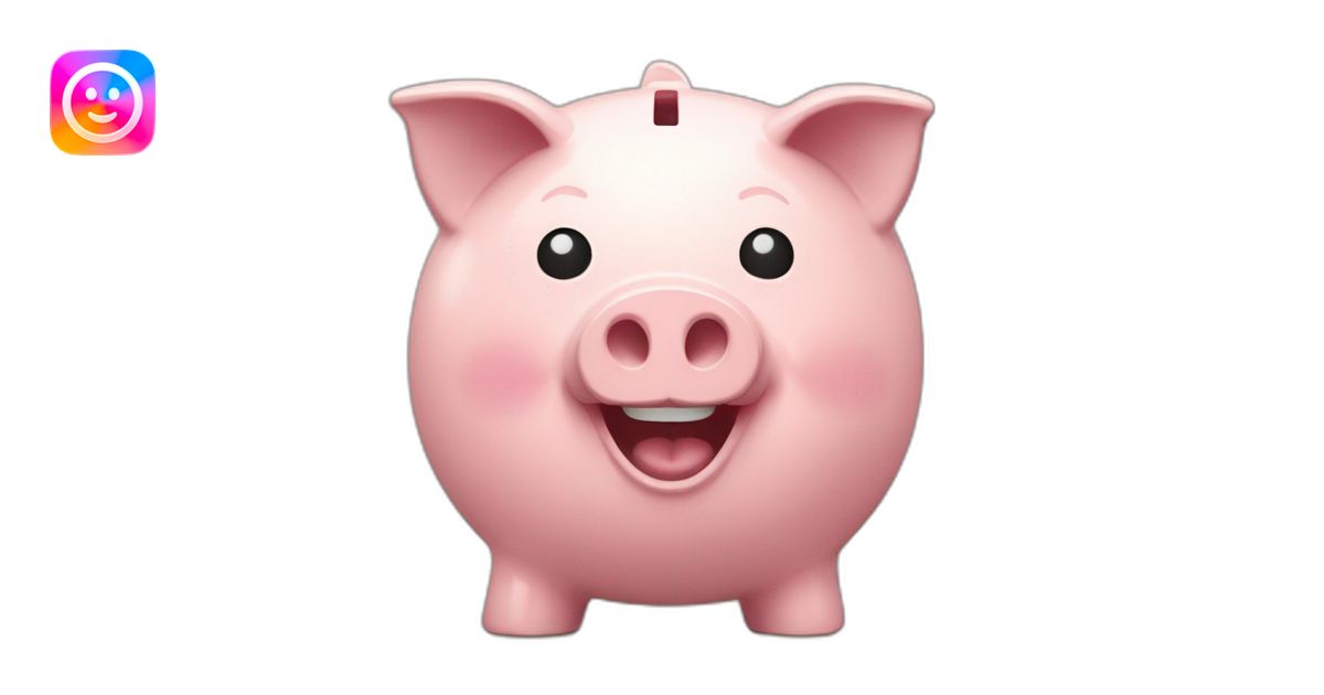 winking piggy bank emoji | AI Emoji Generator