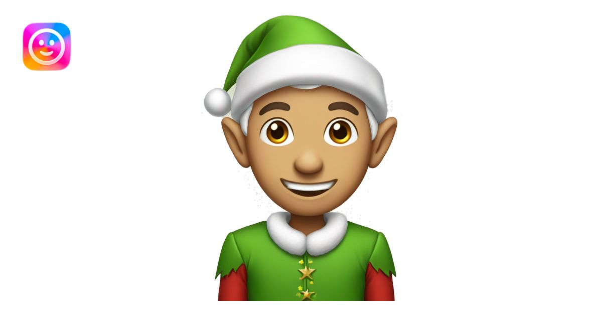 christmas elf emoji | AI Emoji Generator