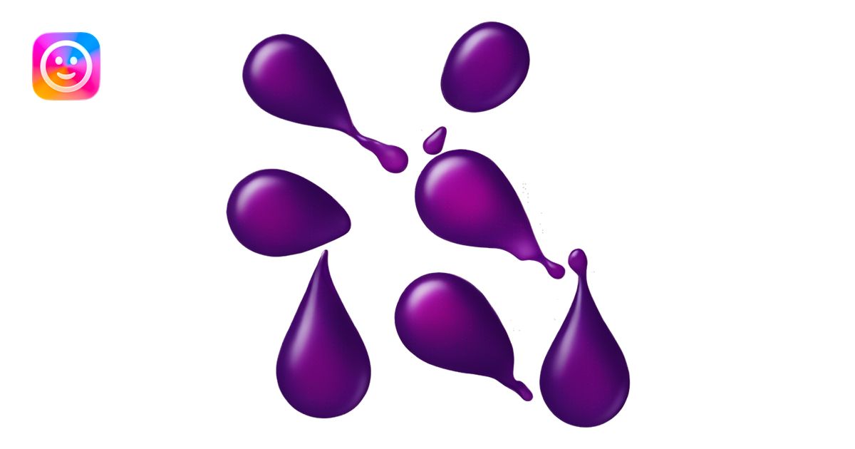 purple blood drop emoji | AI Emoji Generator