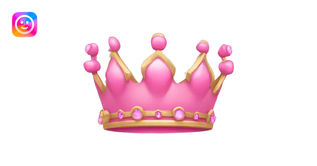 pink princess crown emoji | AI Emoji Generator