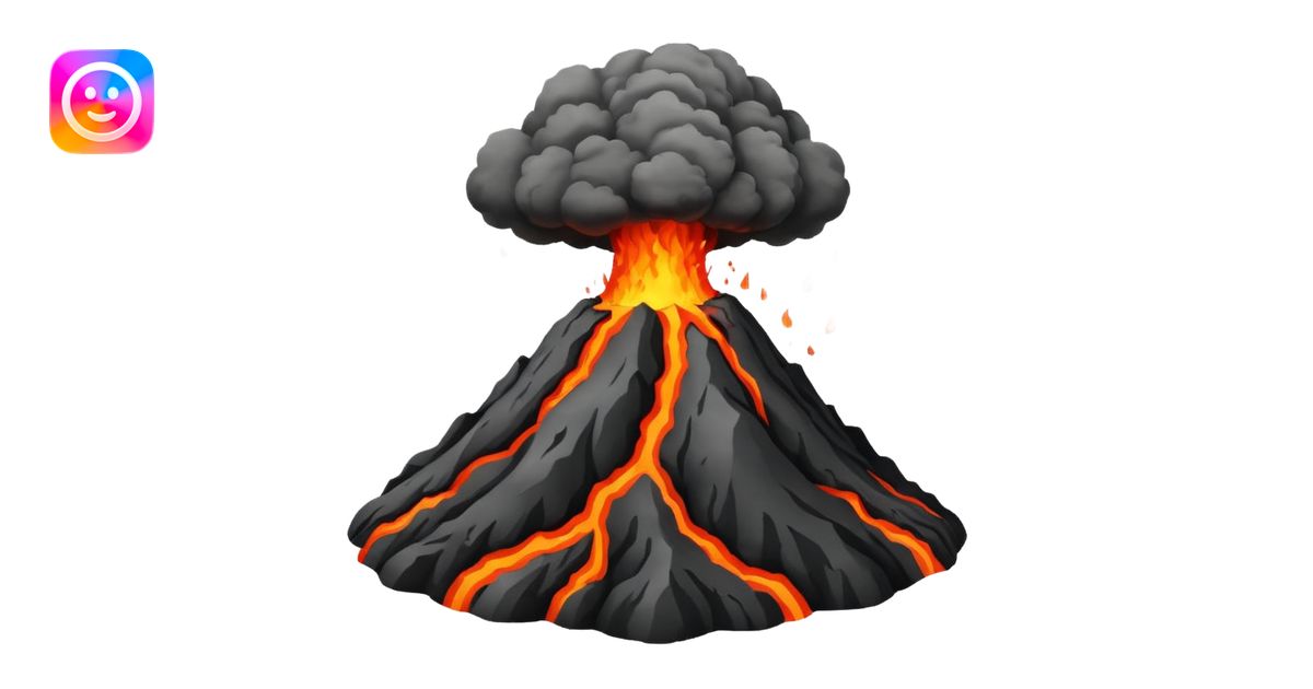 Volcano emoji | AI Emoji Generator
