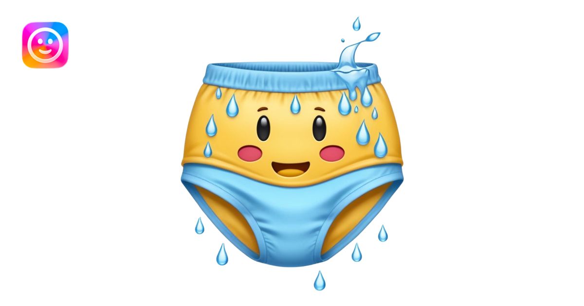 emoji underwear dripping with water emoji | AI Emoji Generator