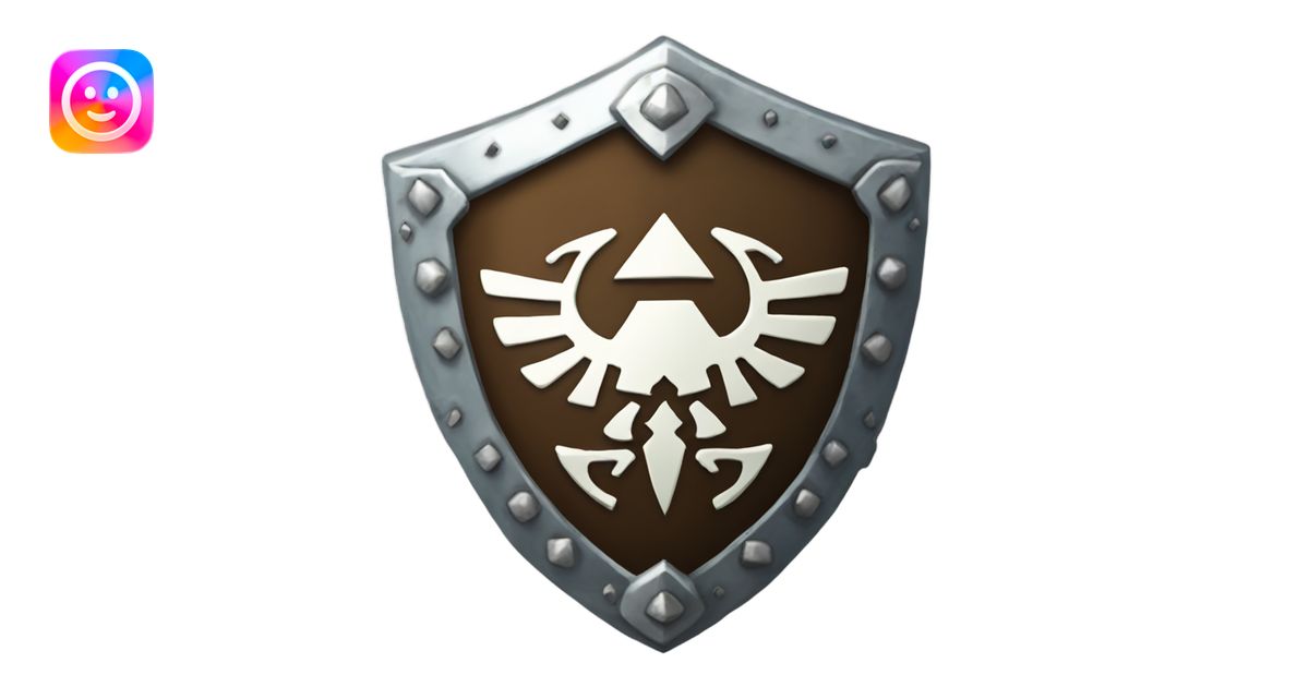 Hylian shield emoji | AI Emoji Generator