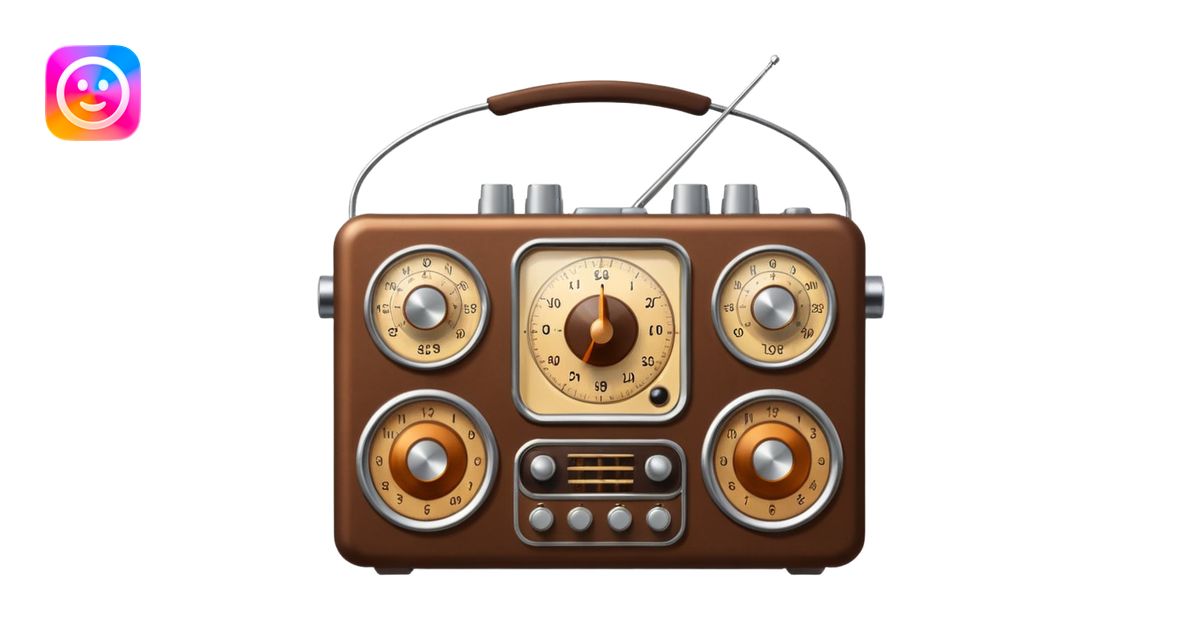 Radio emoji | AI Emoji Generator