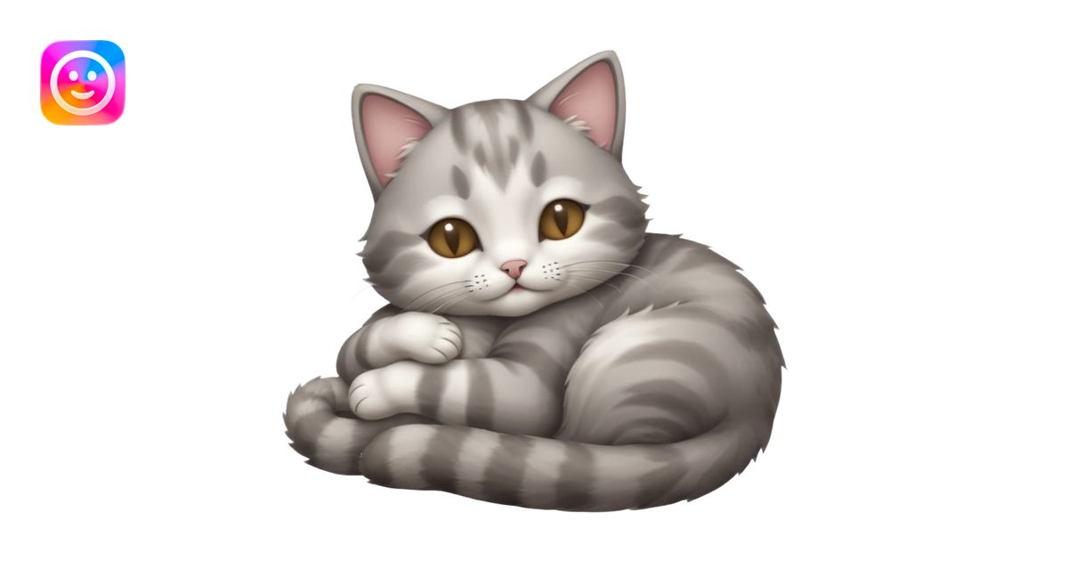 1 grey and white small cat with its eyes closed lying down leaning on ...