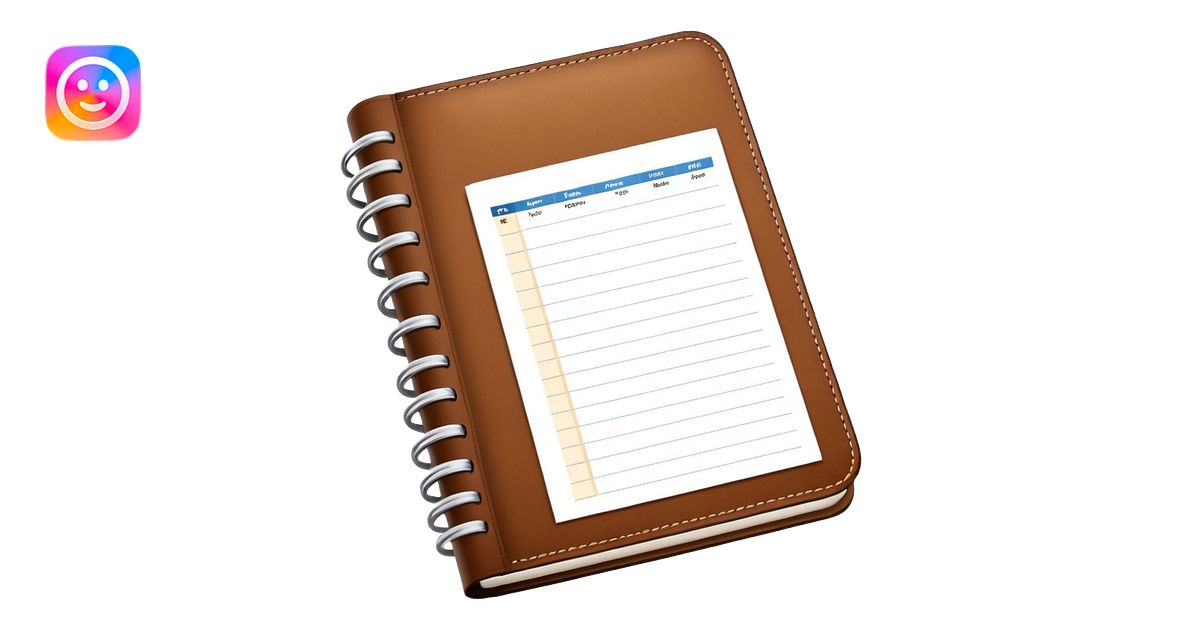 Planner emoji | AI Emoji Generator