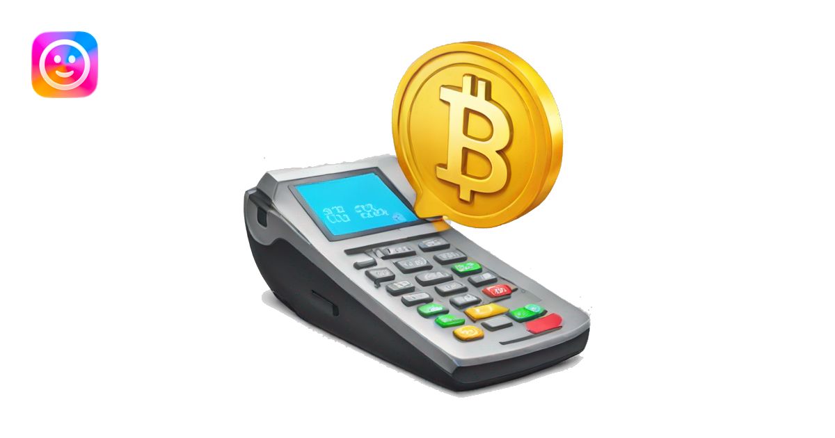 phone paying with cryptocurrency emoji | AI Emoji Generator