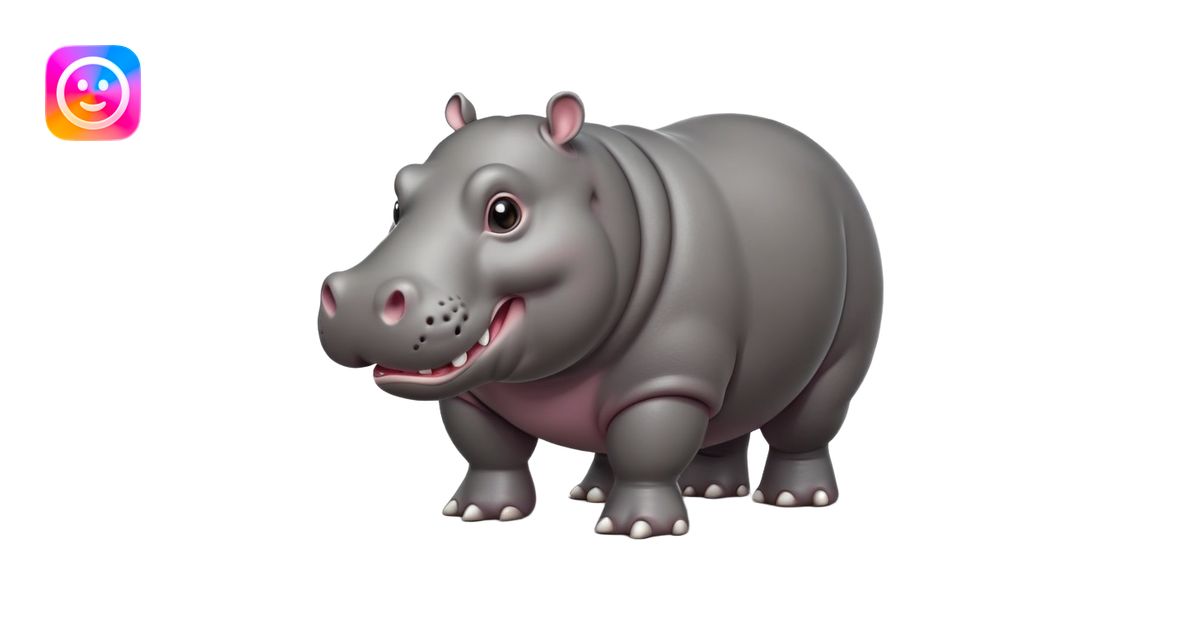 cinematic-hippo-realistic-full-body-side-view-standing-on-all-fours ...