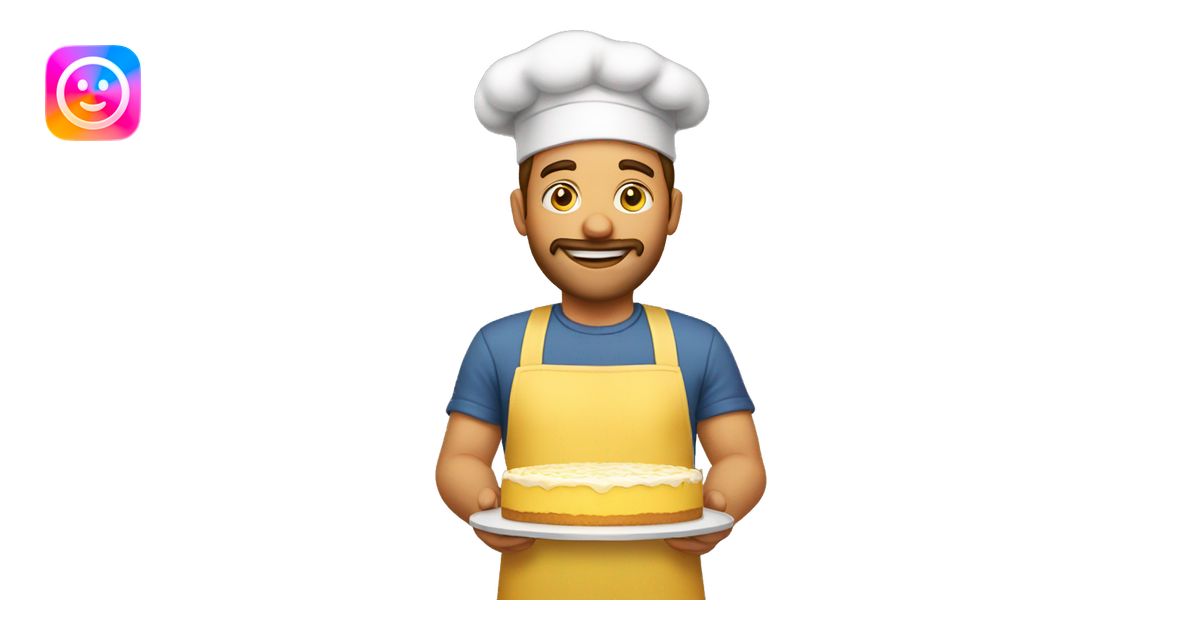 A yellow cake baker emoji | AI Emoji Generator