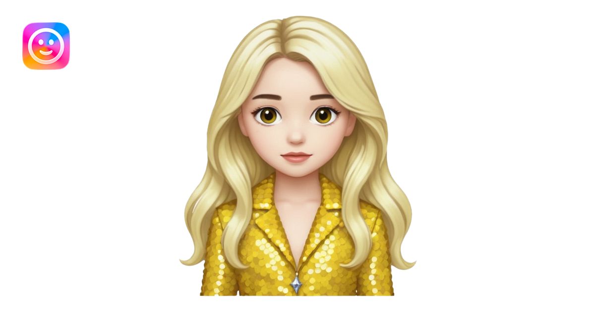 Sabrina Carpenter with long platinum blonde hair, yellow sequin outfit ...