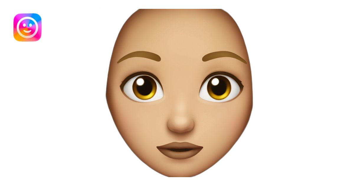 Girls Little black eyes emoji | AI Emoji Generator