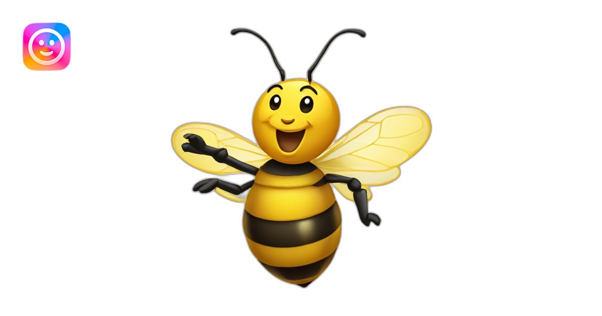 Working honey bee dances emoji | AI Emoji Generator