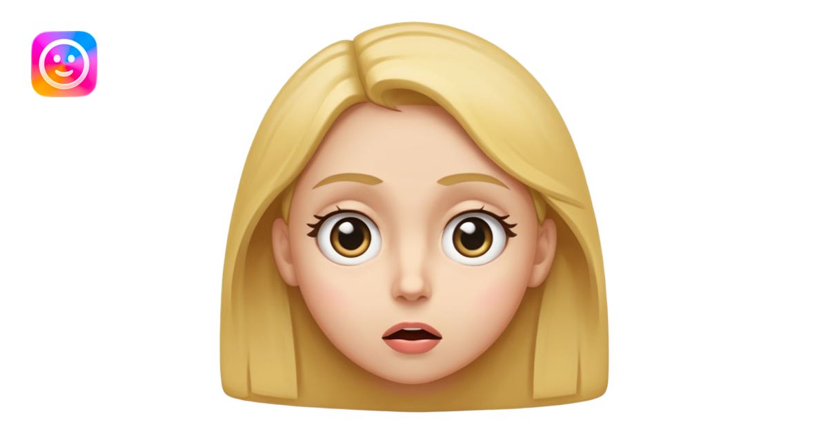 Face looking to the side with wide eyes and low mouth with raised ...