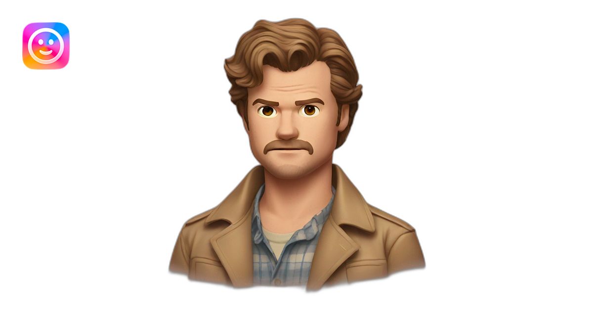 Jim hopper & Steve Harrington emoji | AI Emoji Generator