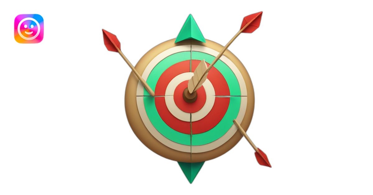 target with arrow in center emoji | AI Emoji Generator