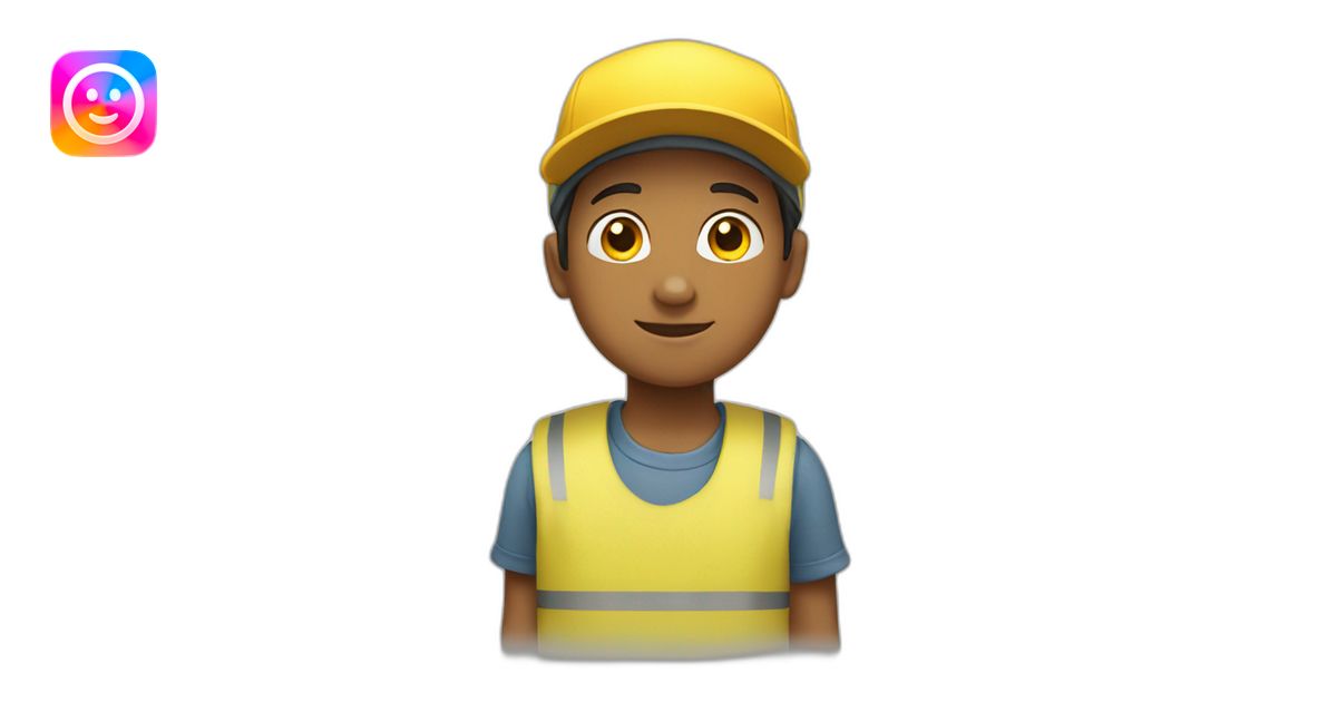 Boy wearing Yellow cap emoji | AI Emoji Generator