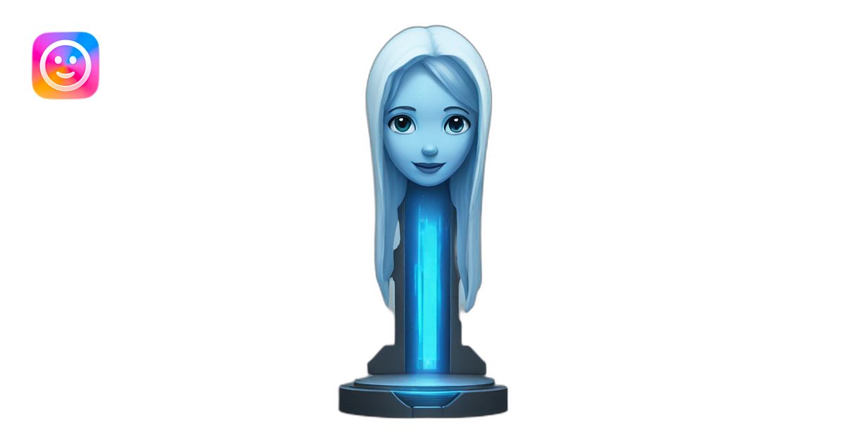 cortana hologram emoji | AI Emoji Generator