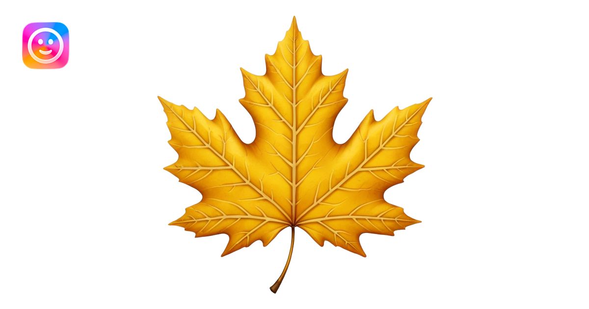 yellow maple leave emoji | AI Emoji Generator