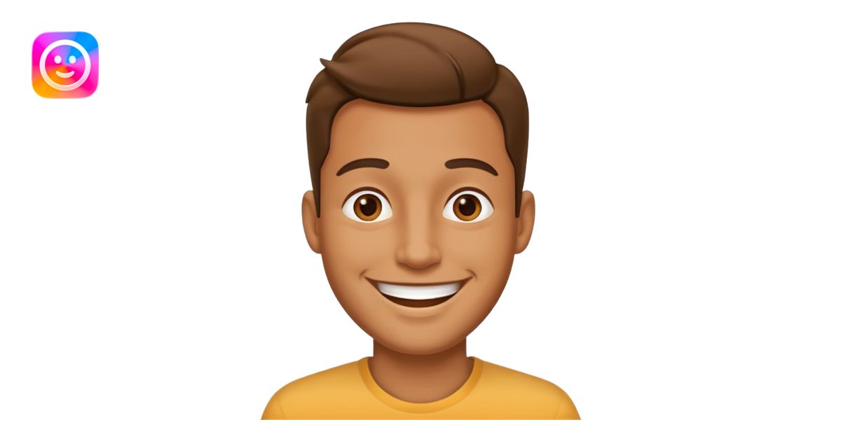 happy man emoji | AI Emoji Generator