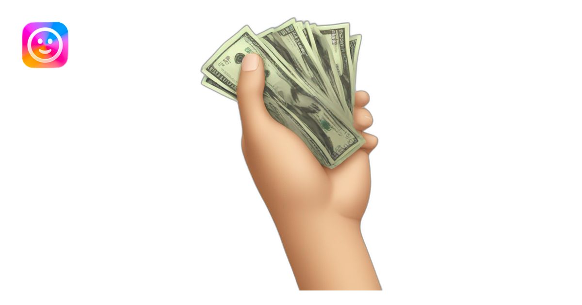 hand grab cash emoji | AI Emoji Generator