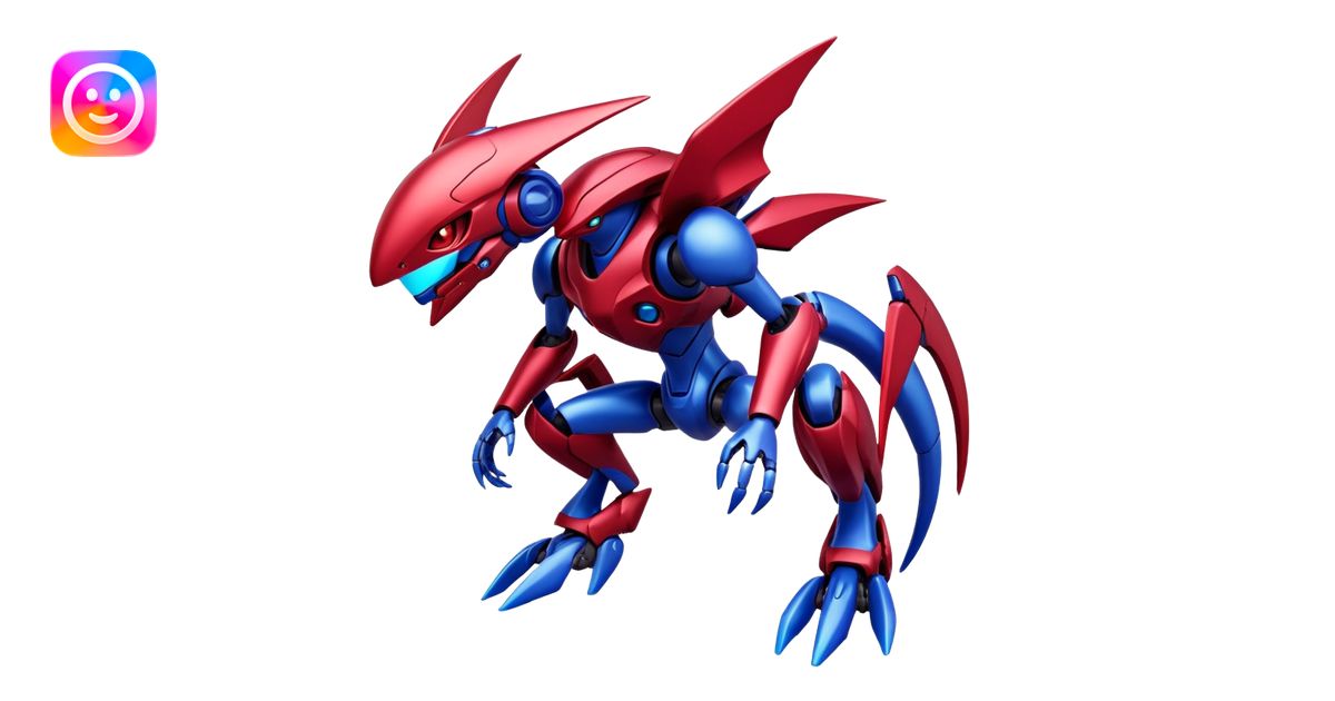 Miraidon-Genesect-Fakémon-hybrid-creature (full body) emoji | AI Emoji ...