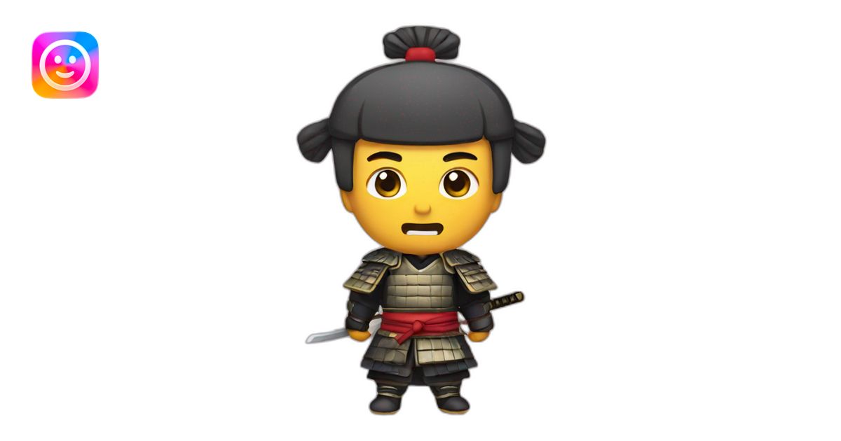 Samurai emoji | AI Emoji Generator