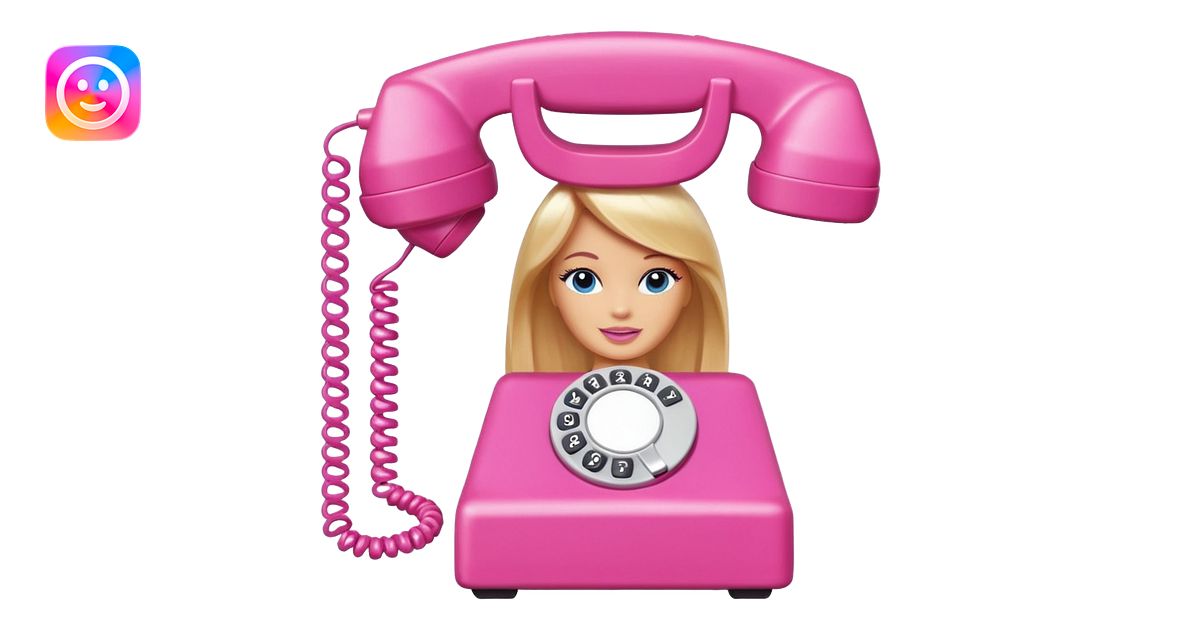 Barbie phone emoji | AI Emoji Generator