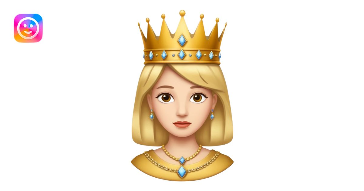 Queen with the number 67 all around her emoji | AI Emoji Generator