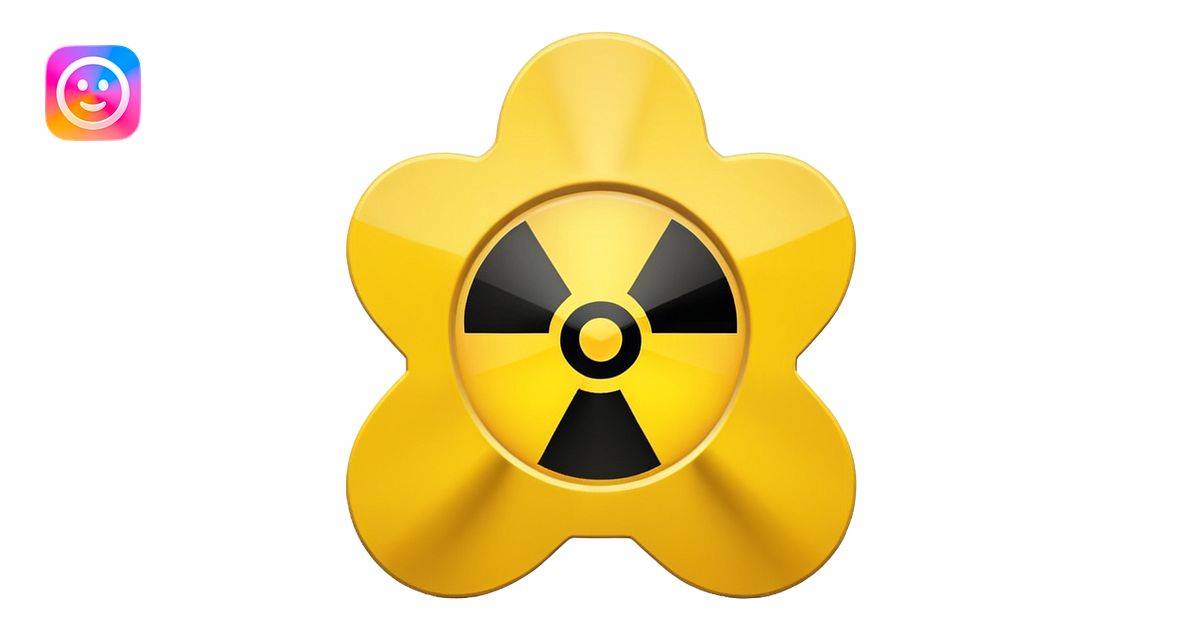 Radiation symbol emoji | AI Emoji Generator