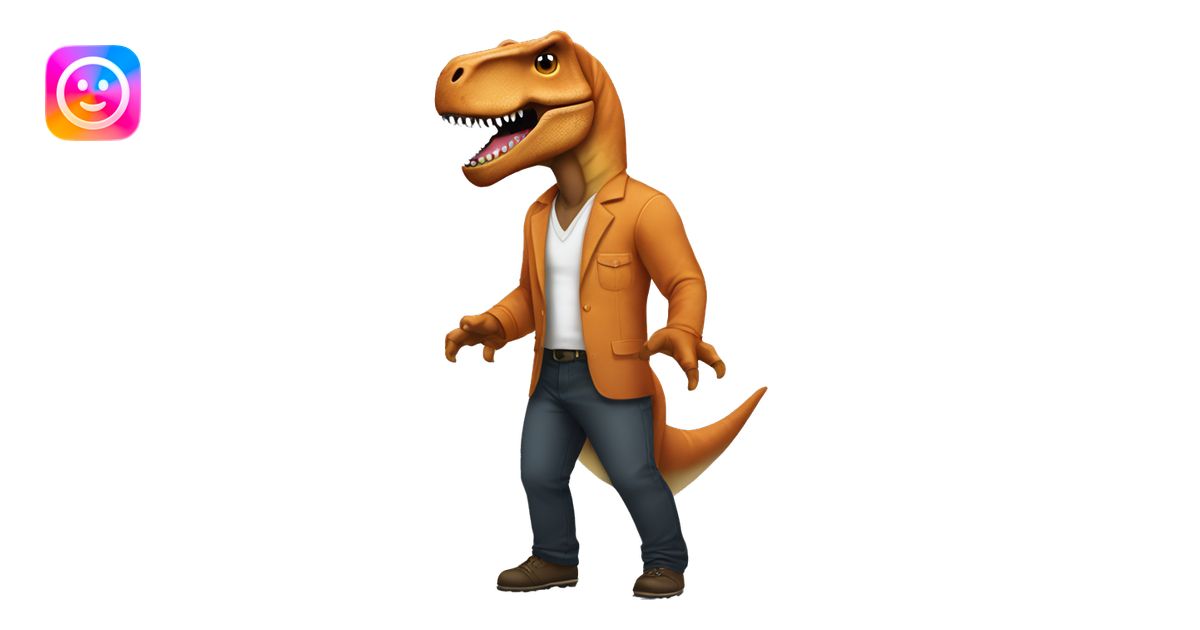zach bryan in a t-rex costume emoji | AI Emoji Generator