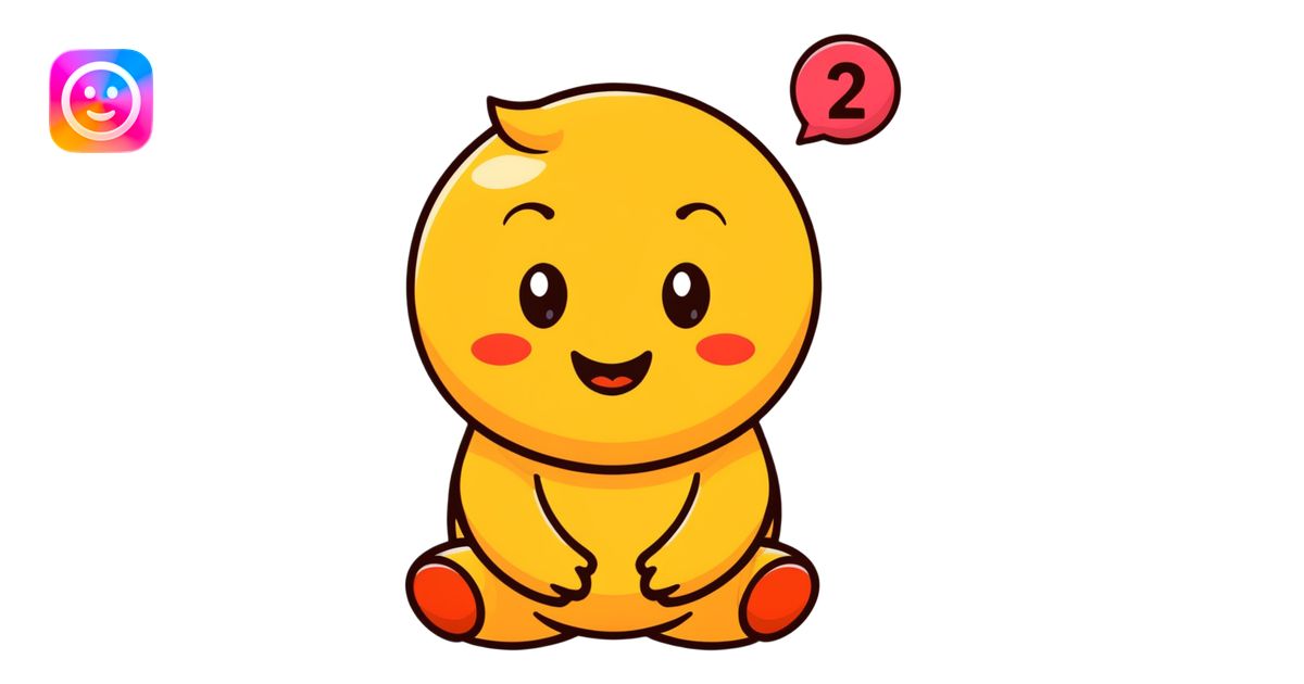 sticker style emoji combo of 5-8 pieces showing a progression of ...