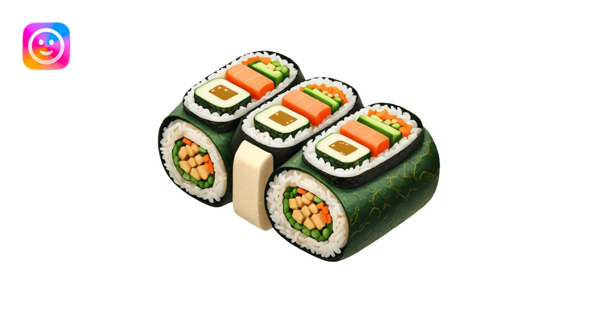 tofu kimbap roll emoji | AI Emoji Generator