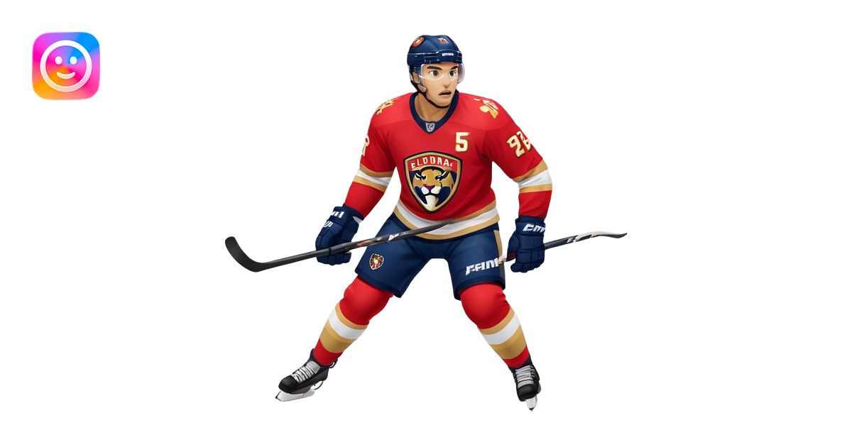 The galaxy with a with a Florida Panthers player emoji | AI Emoji Generator