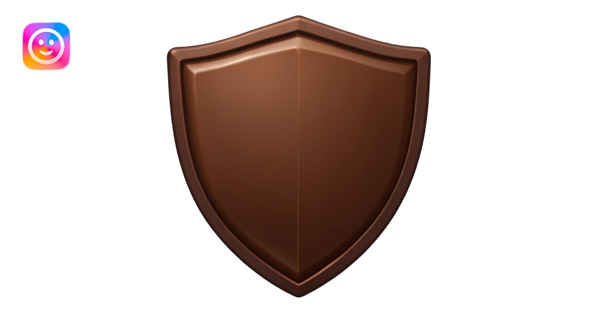 chocolate shield emoji | AI Emoji Generator