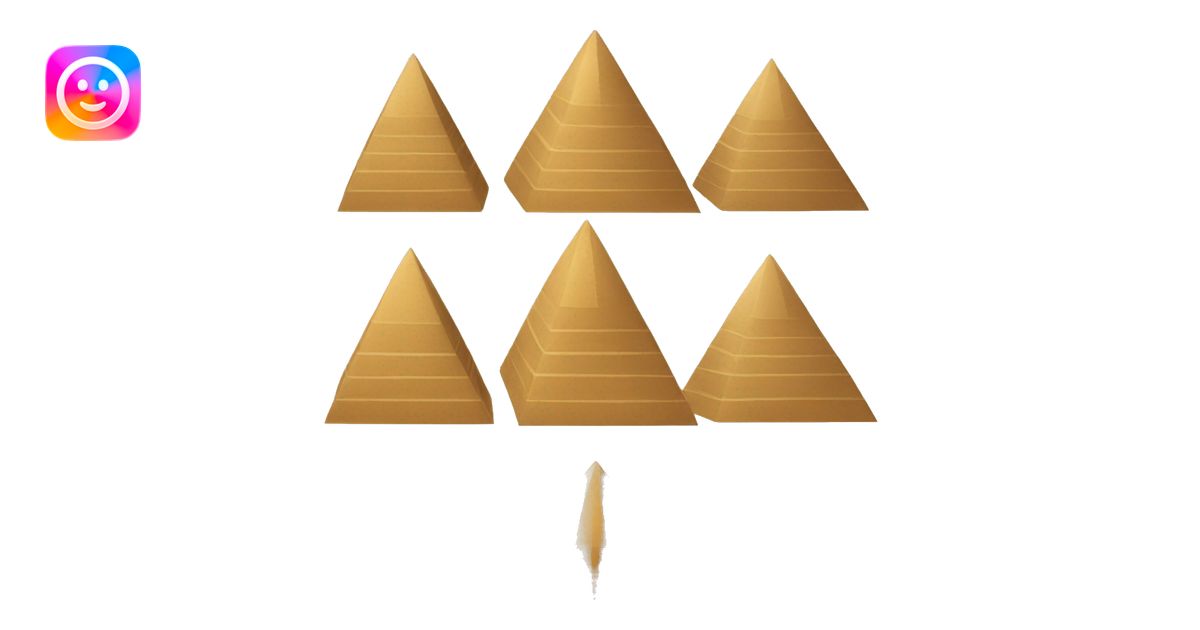 Pyramid emoji | AI Emoji Generator
