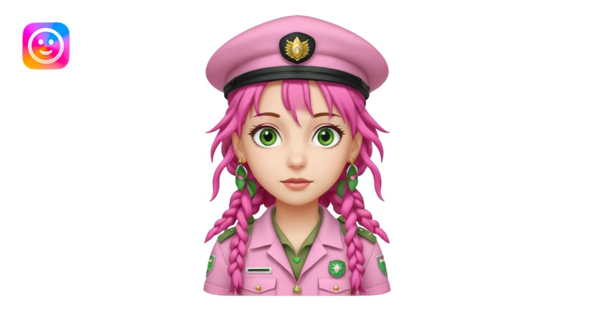 very pretty girl big green eyes, scout girl with pretty pink uniform ...