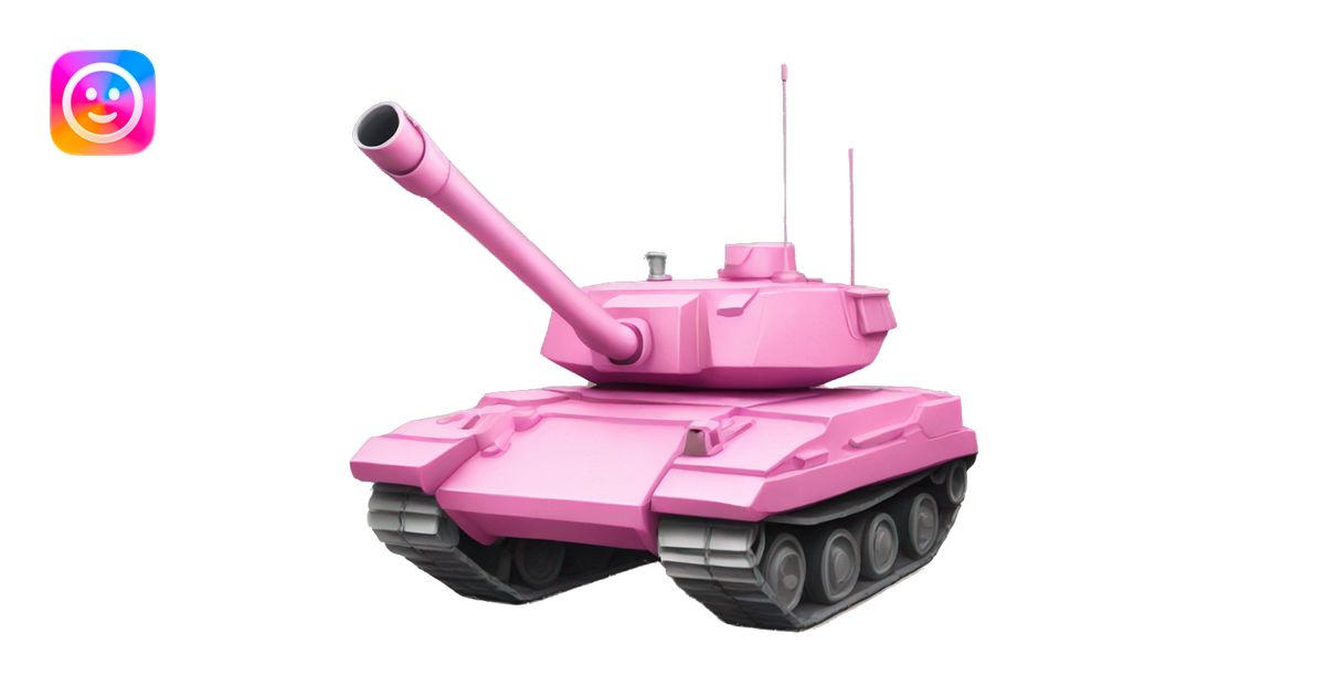 Pink Tank emoji | AI Emoji Generator