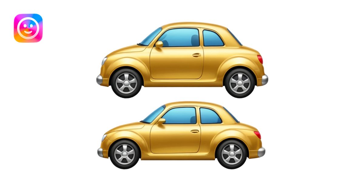 Golden Car paint Sprayer can emoji | AI Emoji Generator