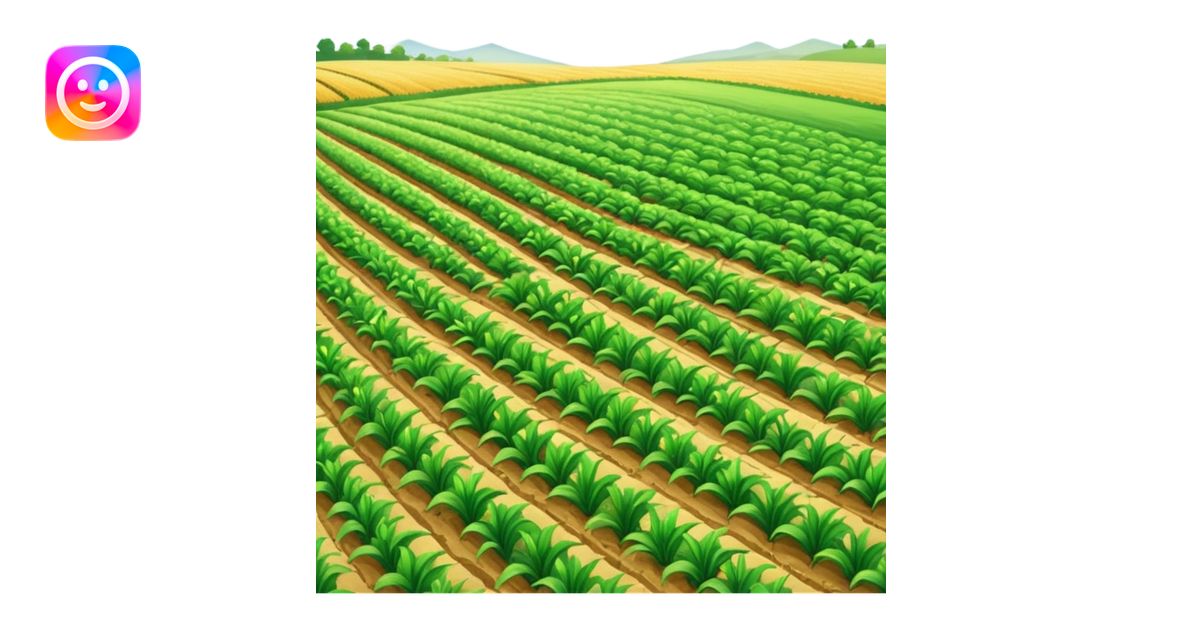 Rise crop field emoji | AI Emoji Generator