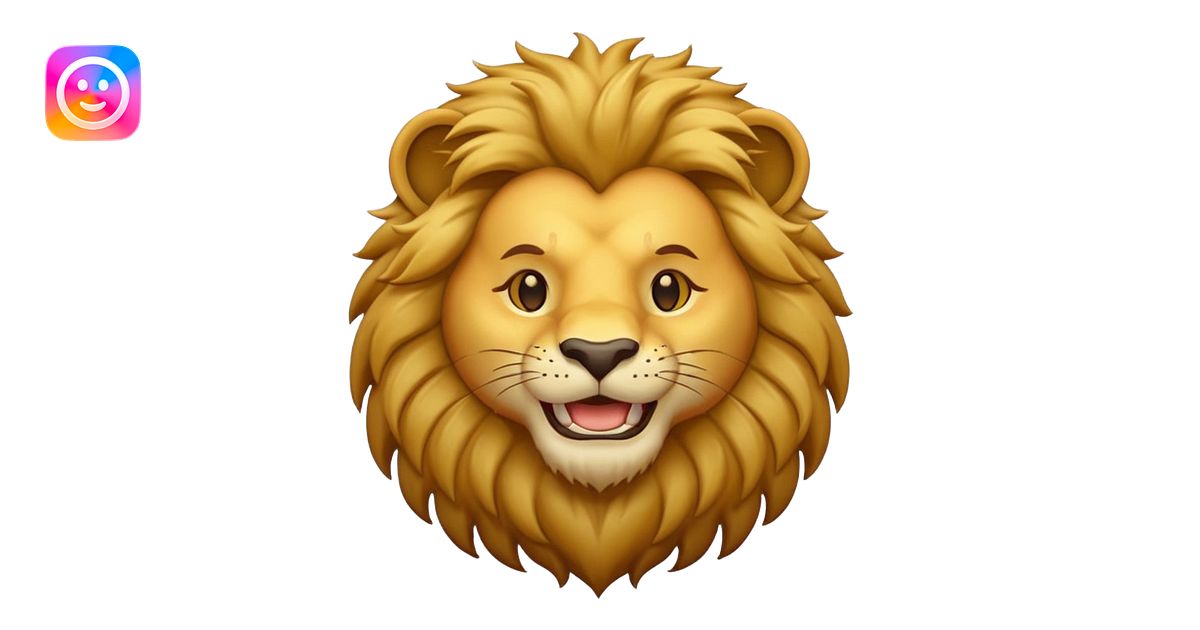 lion say hello emoji | AI Emoji Generator